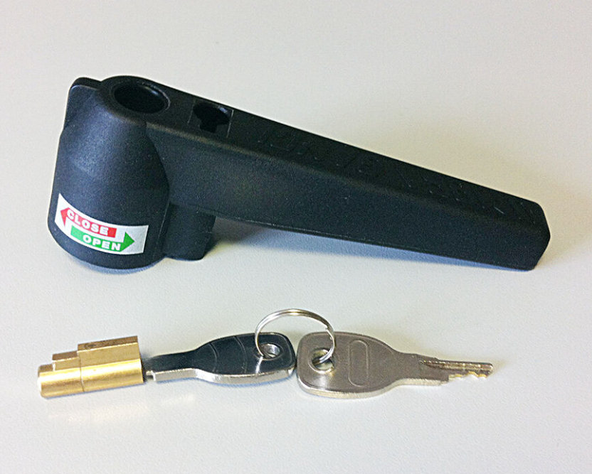 camper trekhaak slotje voor horizontaal afneembare trekhaak